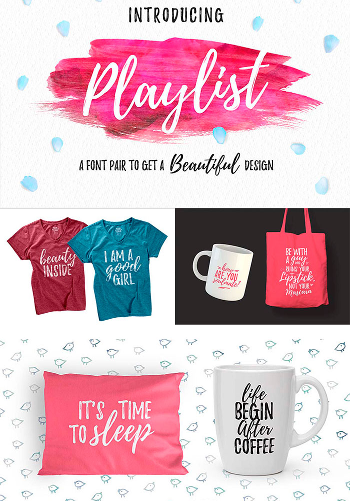 Playlist Script Font FREE Download Gooova Fonts